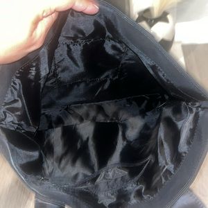 Bags | Nwot Vintage 9s Giorgio Beverly Hills Black Gold Embroidered Large Tote Bag | Poshmark